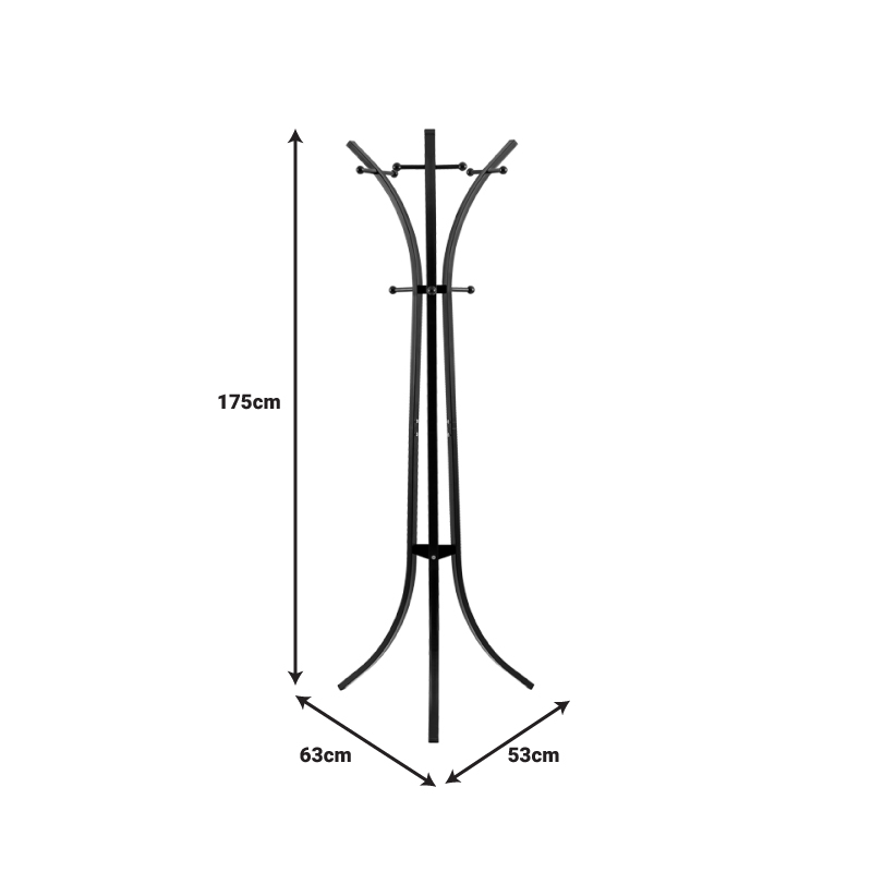 Zensine Argos The Classic metal clothes rack in black shade 51x63x175cm ...