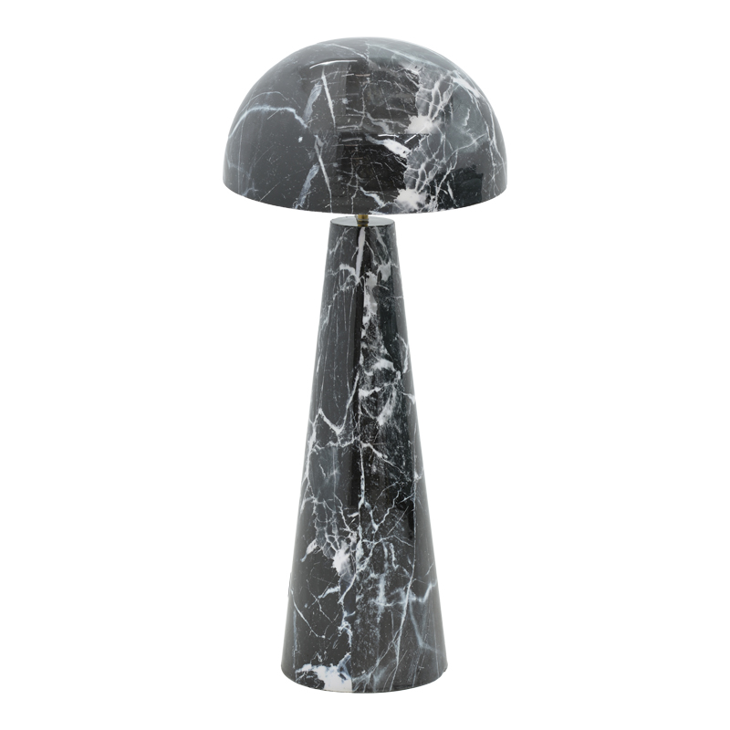 Floor lamp Flozer Argos The Classic Ε27 marble black metal D36.5x79cm ...