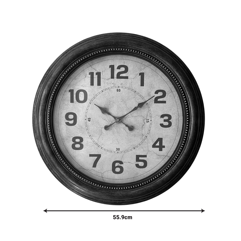 Napol Argos The Classic wall clock in antique black and gold tone D55.9 ...